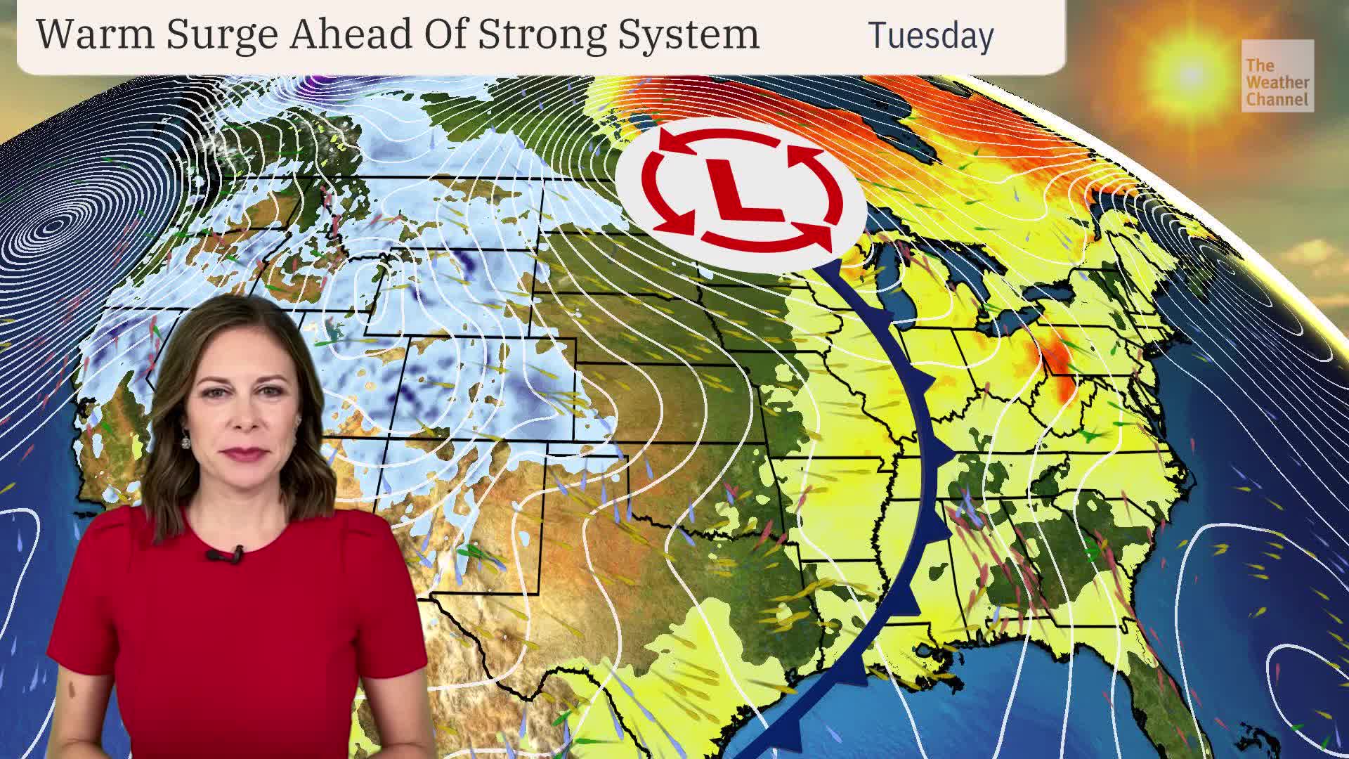 Heavy Rain, Storms Push Eastward Ahead Of Front - Videos from The ...