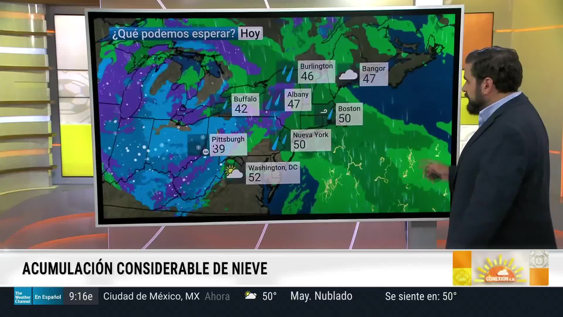 Viento Invernal, Nieve y Lluvia Fría En Los Grandes Lagos y El Noreste ...