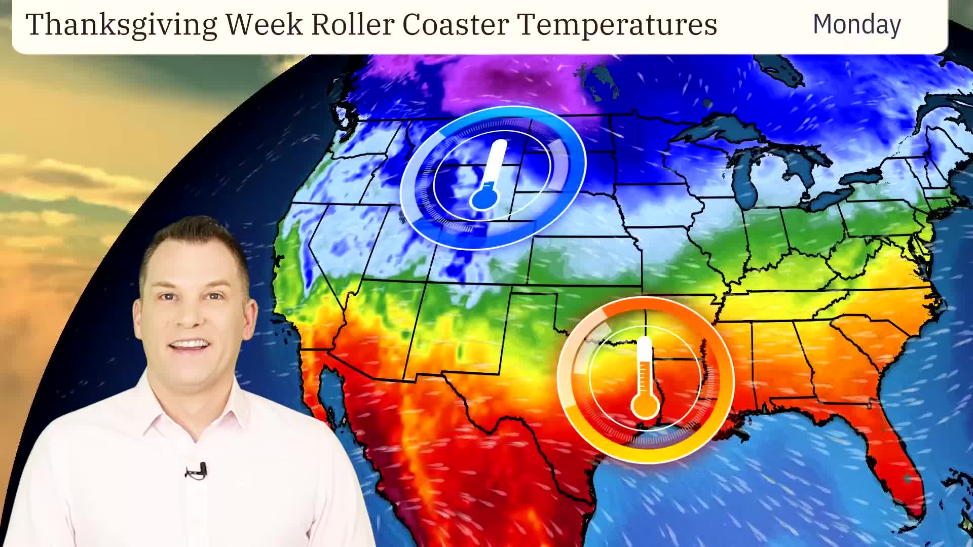 Nationwide Temperature Swing Thanksgiving Week - Videos from The ...