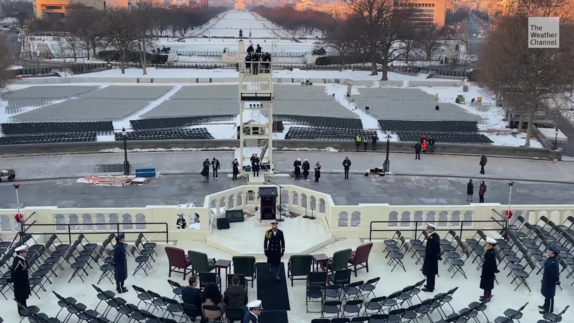 Freezing Temps Force Inauguration Day Inside - Videos from The Weather ...