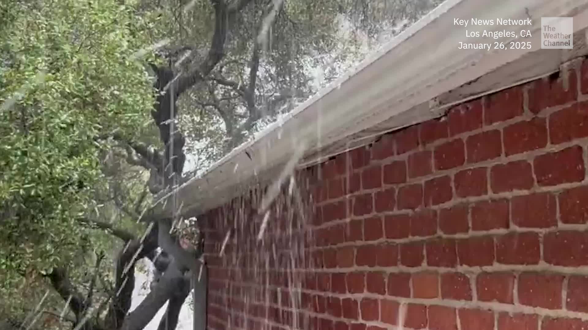 Granizo Intenso Cae en Hollywood Hills - Videos de The Weather Channel