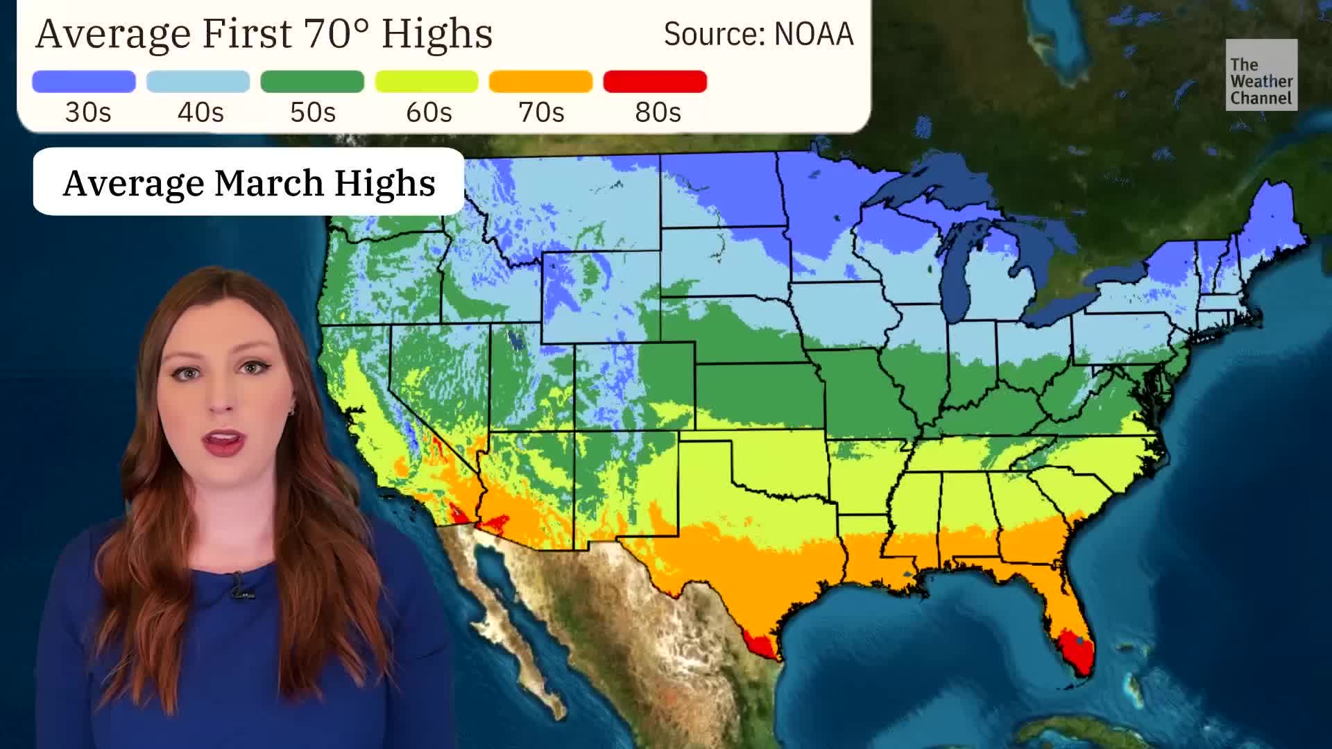 When Your Town Will Hit 70s Or 80s - Videos from The Weather Channel