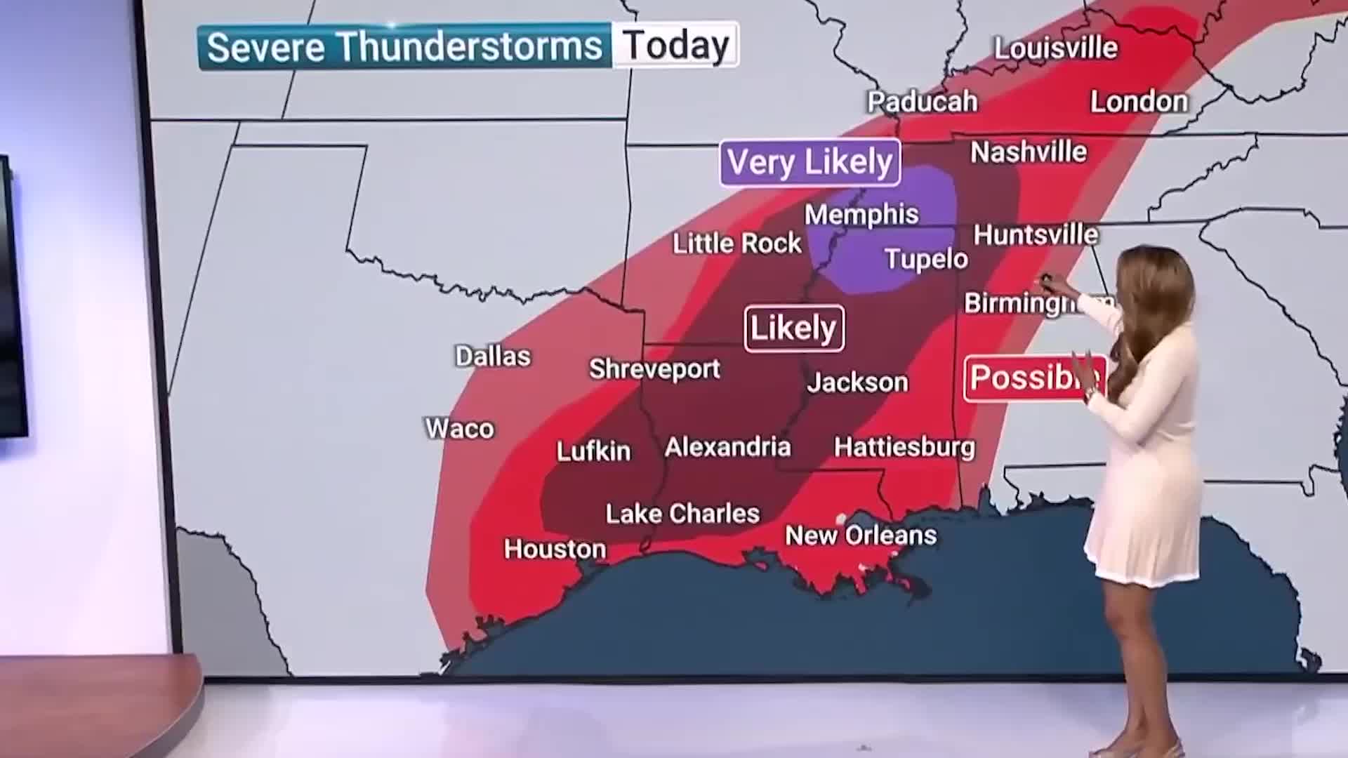 Dangerous Severe Threat Drags On For Mid-South - Videos from The ...