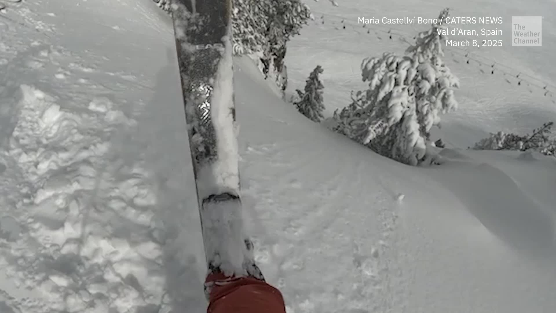 Close Call: Skier Escapes Avalanche - Videos from The Weather Channel