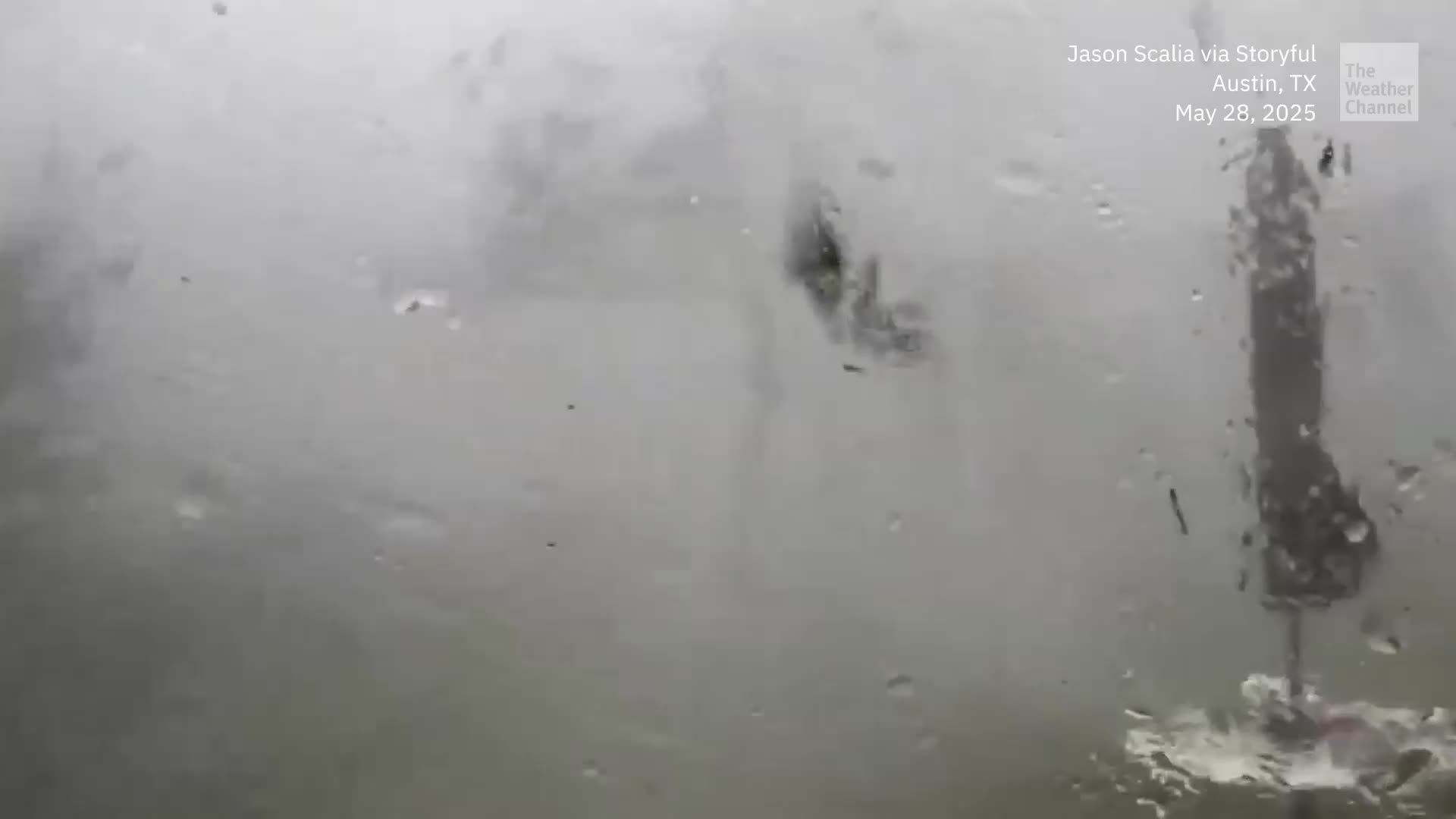 Granizo Transforma Las Calles De Austin, Texas En Ríos De Hielo ...