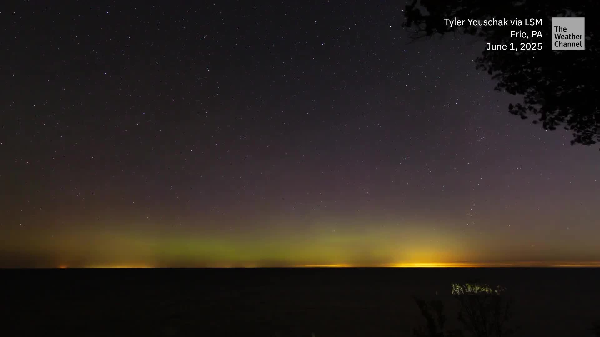 Gorgeous View Of Northern Lights Over Pennsylvania - Videos from The Weather Channel