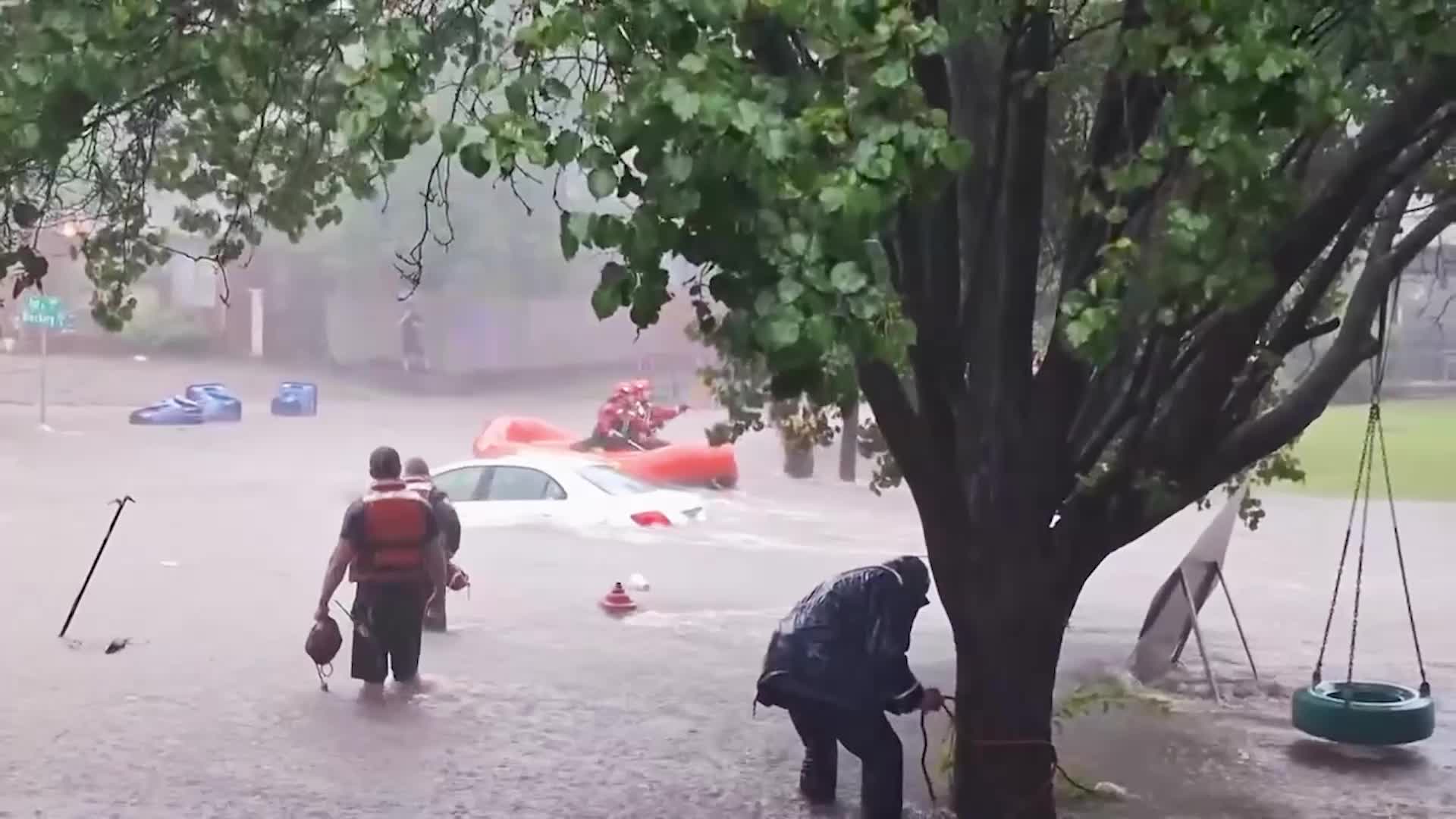Firefighters Rescue Wichita Driver From High Water - Videos from The ...
