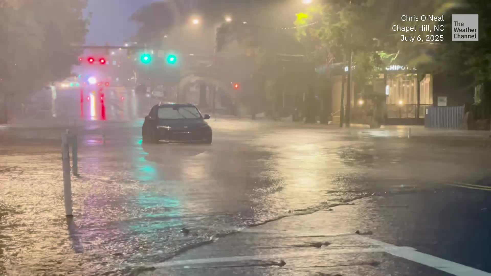 Chapel Hill Hit Hard By Chantal - Videos from The Weather Channel