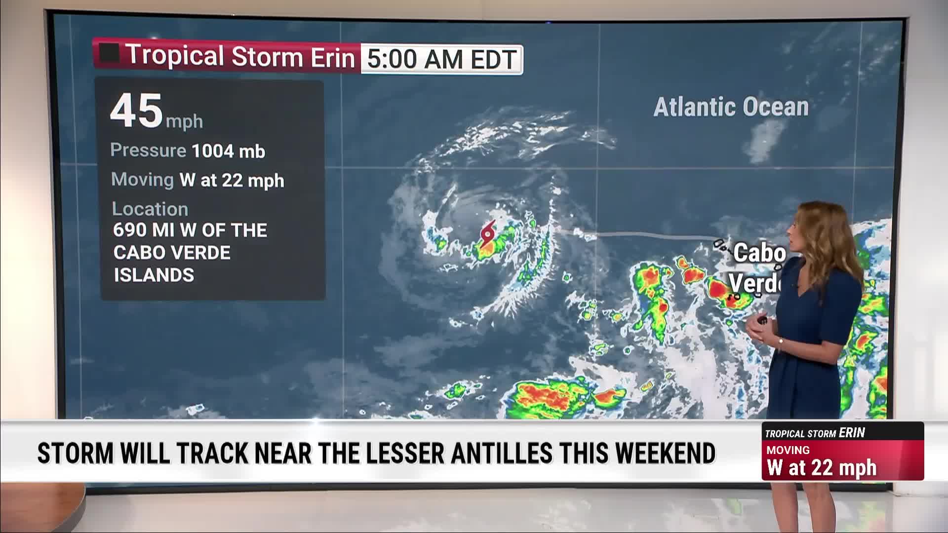 Tropical Storm Erin Crossing The Atlantic - Videos from The Weather Channel