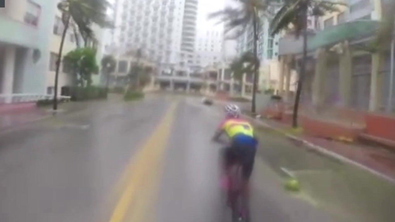 Biking Through a Hurricane - Videos from The Weather Channel