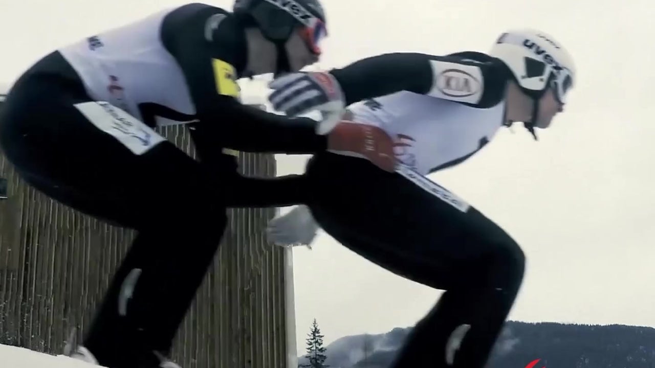 Slovenian duo nail the first ever tandem ski jump - Videos from The ...