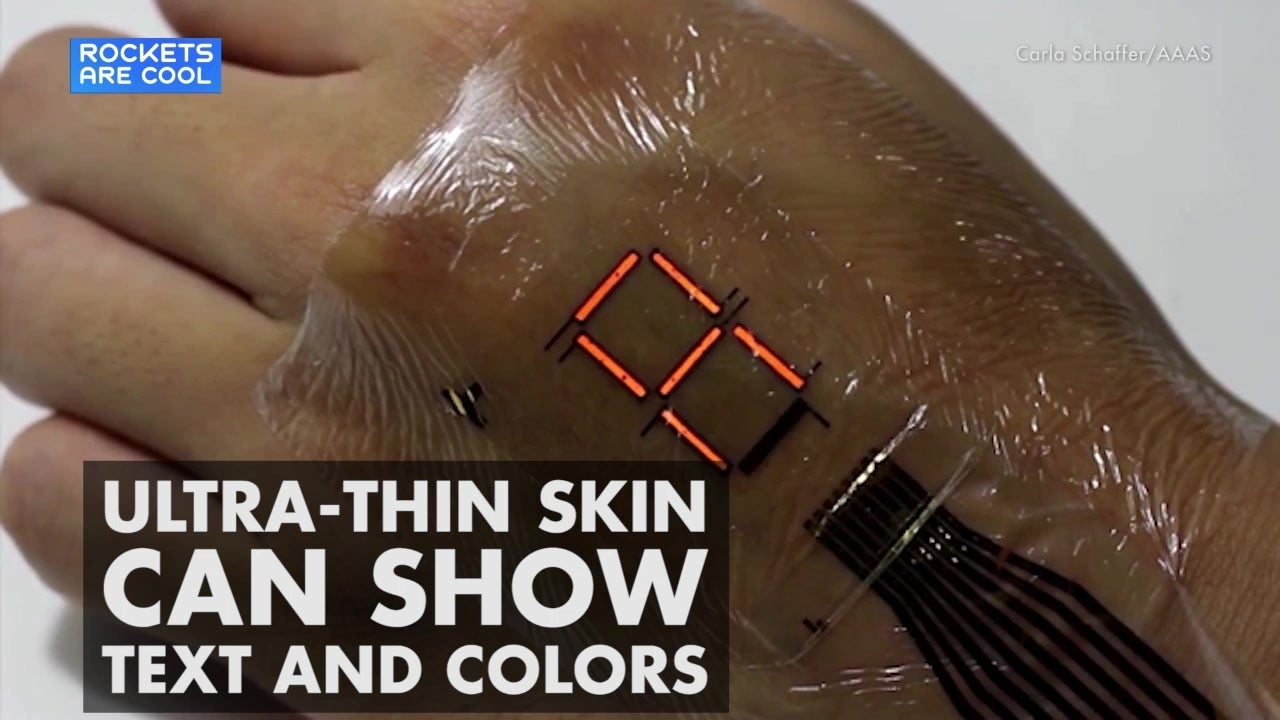 Thin E-Skin Has Electronic Display - Videos from The Weather Channel