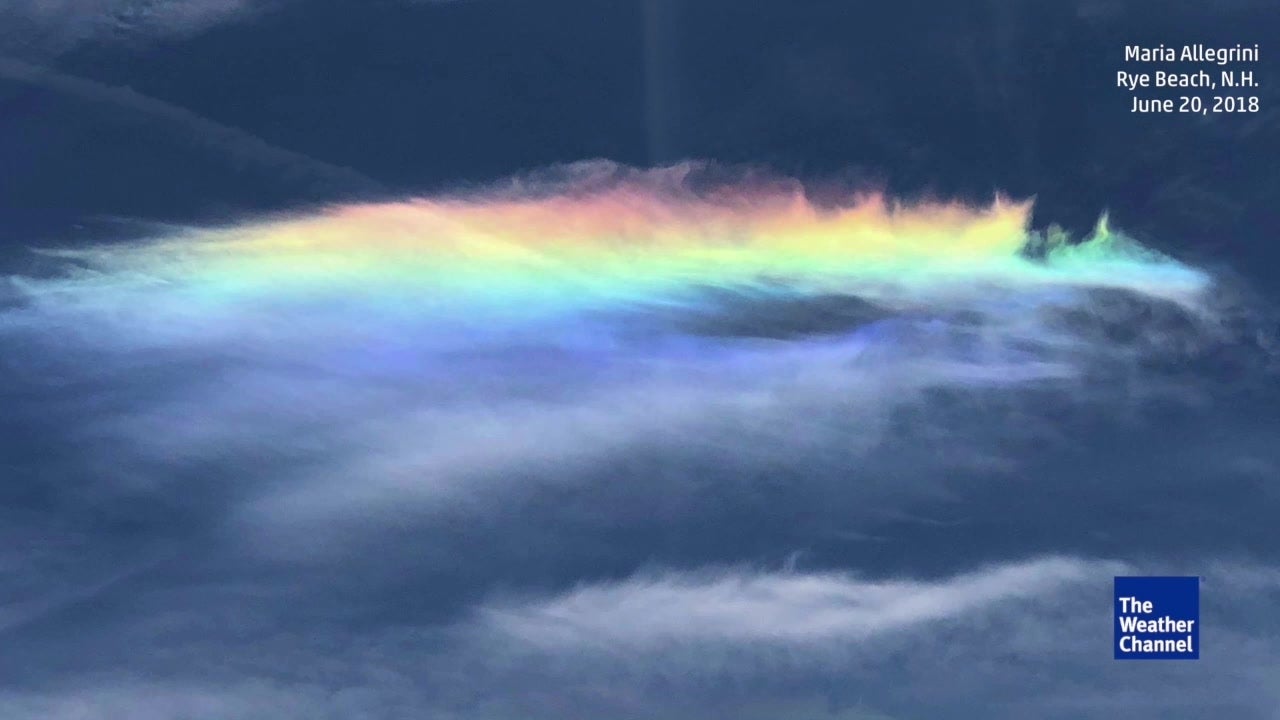 Rare 'fire rainbow' phenomenon caught on camera | The Weather Channel