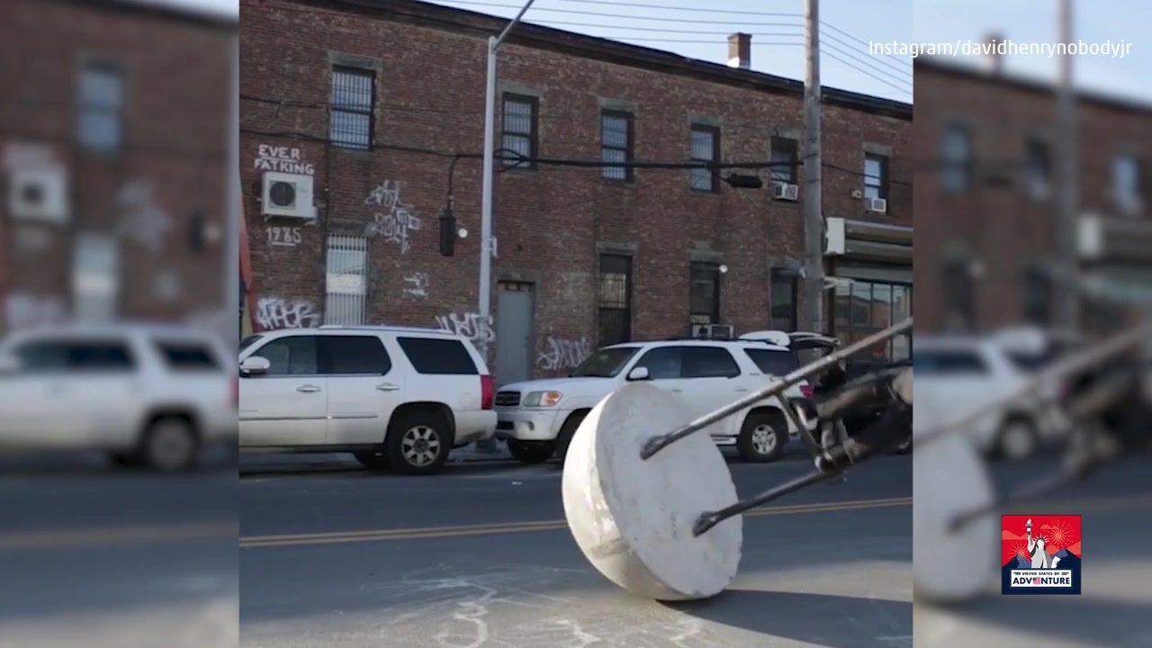 Human Weeble Wobble Test Run Ends Abruptly - Videos from The Weather ...