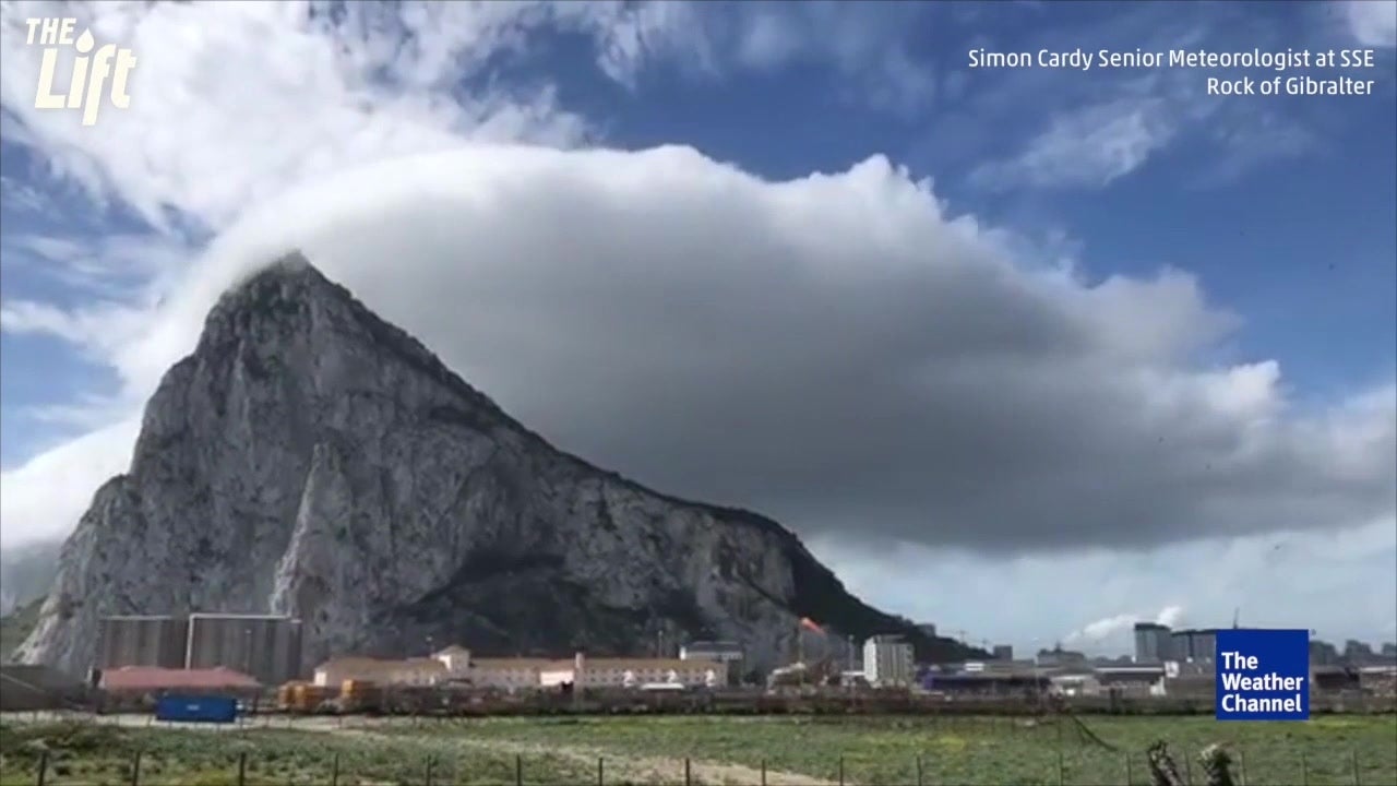 Levanter Cloud Spotted at Rock of Gibraltar - Videos from The Weather ...