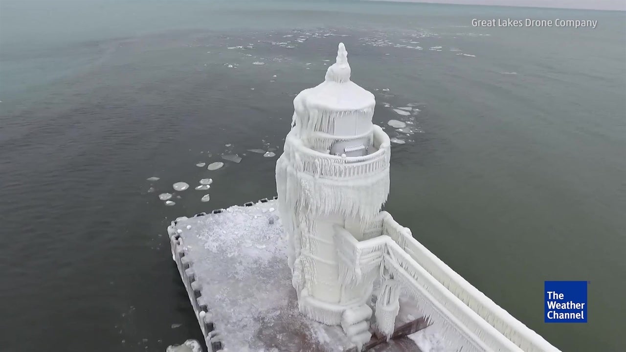 Icy Lighthouse Looks Magical - Videos from The Weather Channel