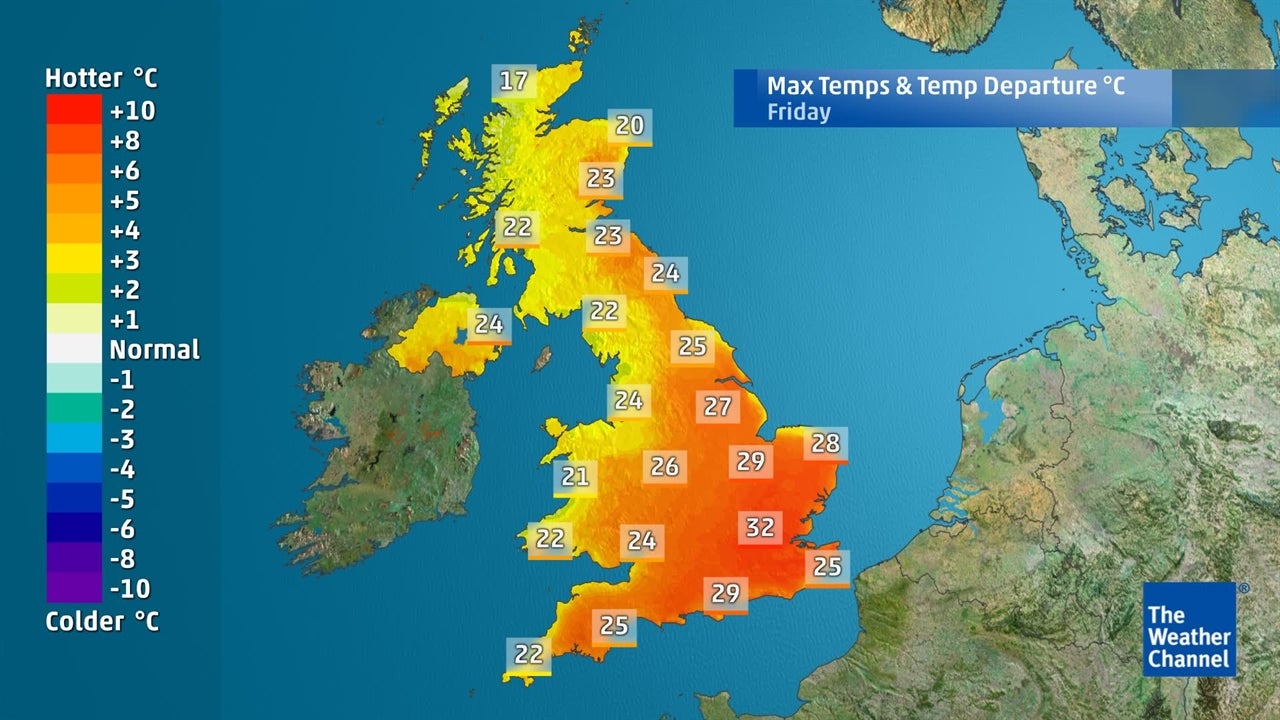 How hot is it going to get in Britain on 'Flaming Friday'? | The ...