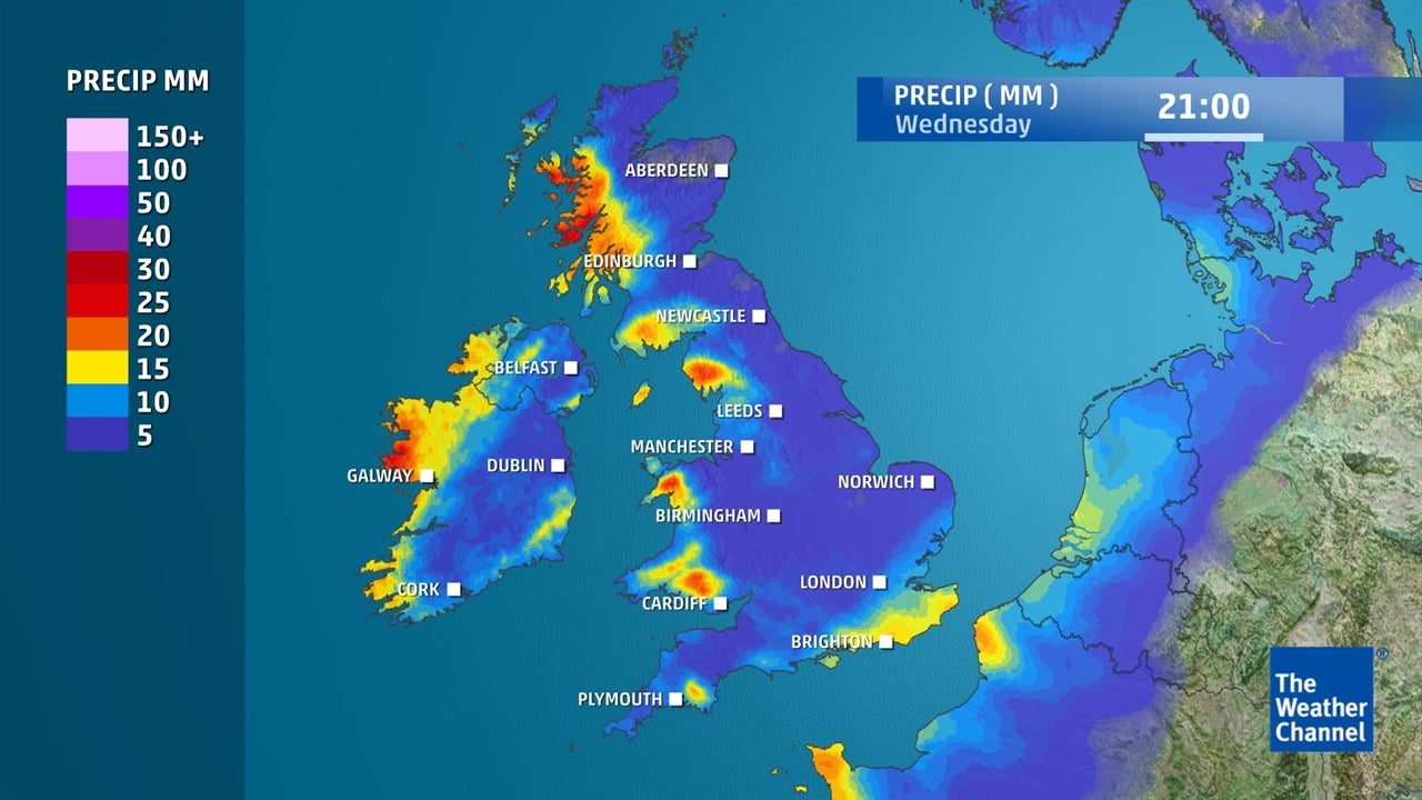 UK rainfall: Heavy showers expected in coming days - Videos from The ...