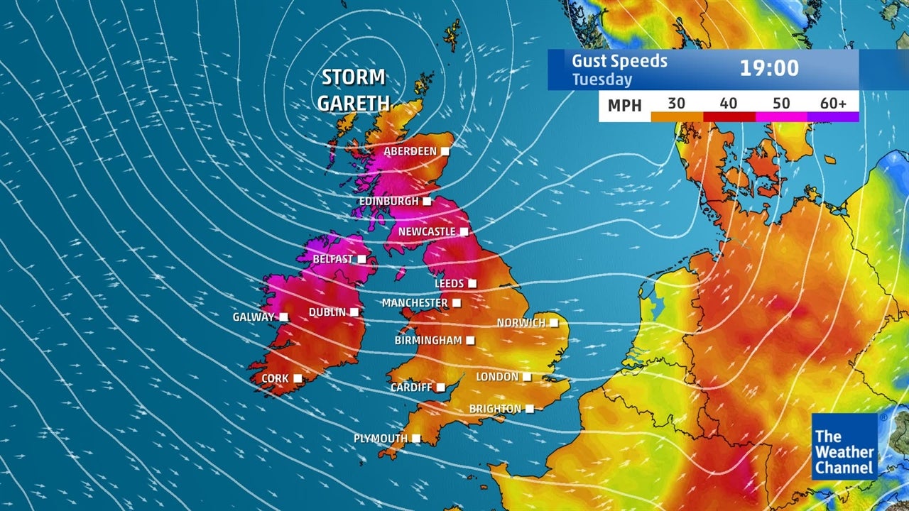 Storm Gareth: Where and when will it strike? - Videos from The Weather ...