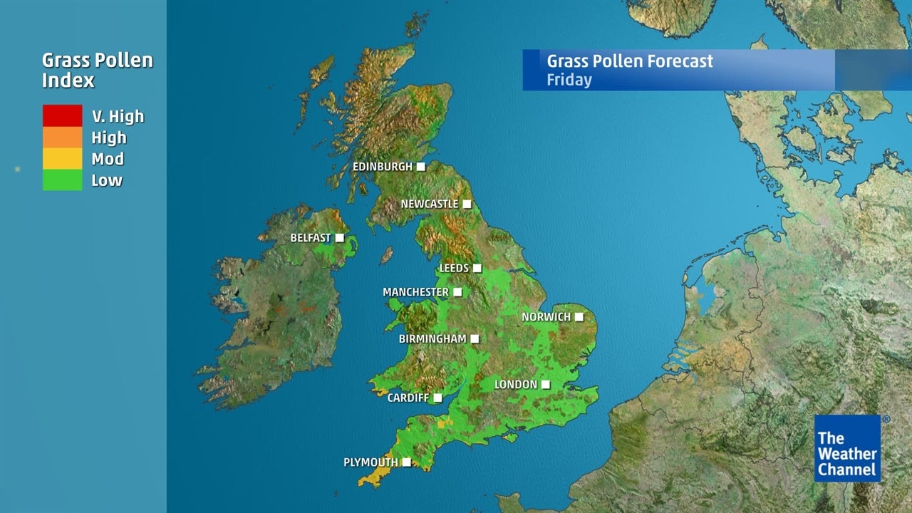 Grass Pollen: Where is worst affected area of UK? - Videos from The ...