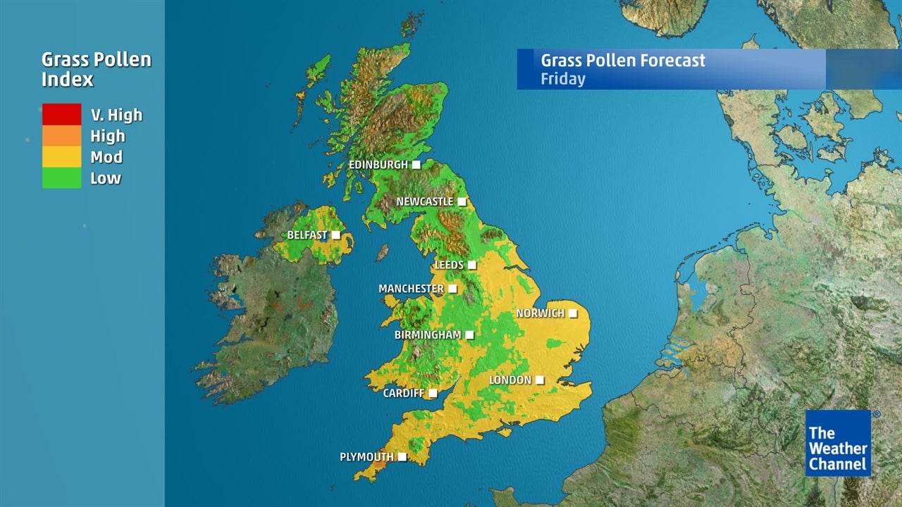 Grass Pollen: Areas in the UK that are affected - Videos from The ...