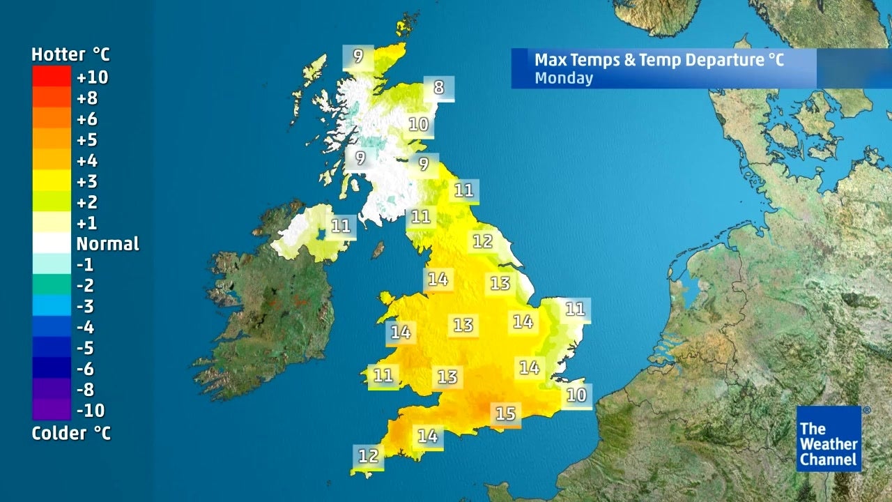 WATCH: Updated UK weather forecast on April 1 - Videos from The Weather ...