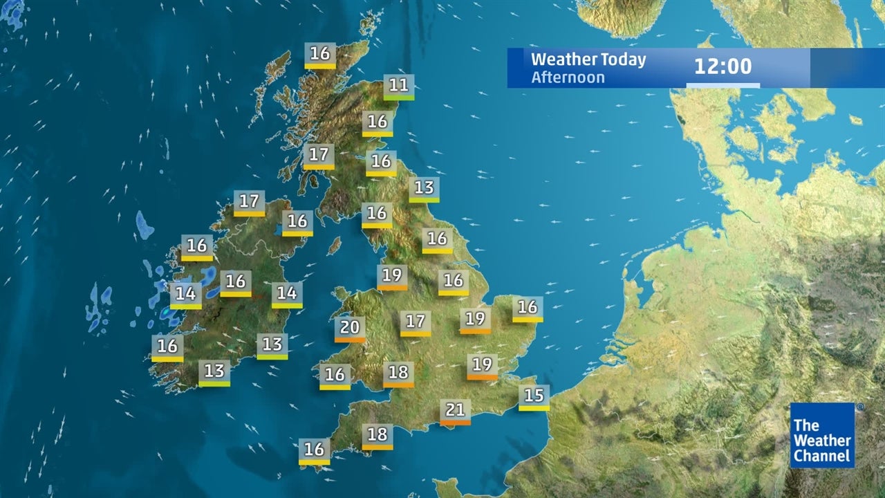 Latest UK weather forecast for April 23 - Videos from The Weather Channel
