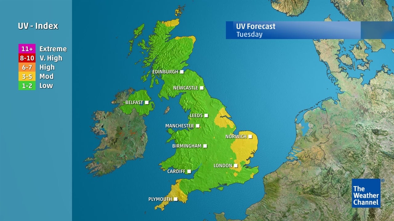 uv-index-where-are-the-sun-s-rays-strongest-videos-from-the-weather