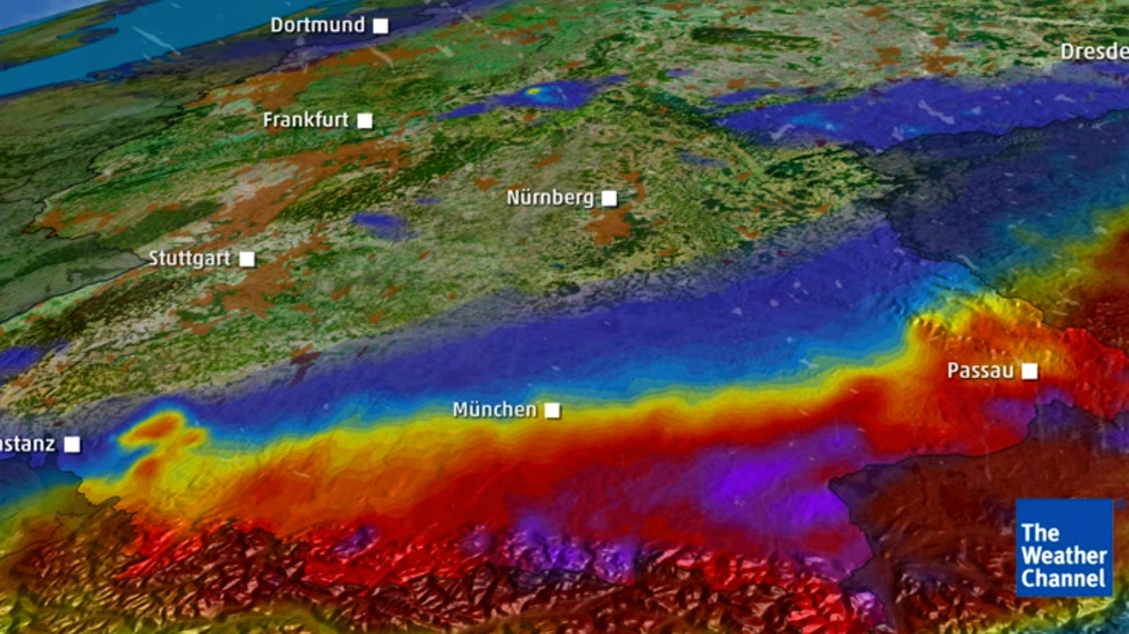 Bis zu 100 Liter Regen: In 10 Landkreisen gilt ab jetzt Alarmstufe Rot! - Videos from The ...